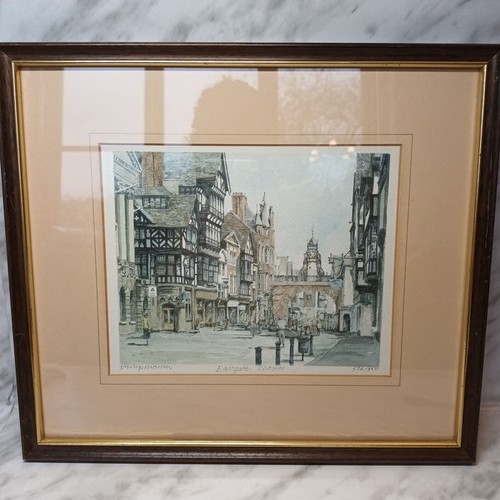 Philip Martin Framed Signed Limited Edition Print Eastgate Chester 536/ ...