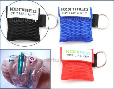 Black Emergency CPR Face Mask Cover Shield First Aid Resuscitation ...