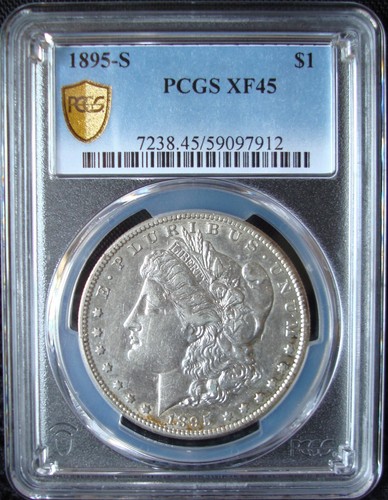 1895-S Morgan Silver Dollar - PCGS XF 45 - Gold Shield | eBay