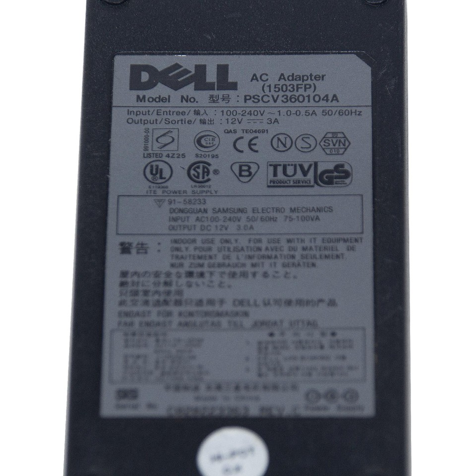 DELL Monitor 1503FP 12V 3A Genuine AC Adapter | eBay