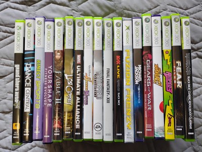 Used Xbox 360 18 Game Lot (FEAR Files, Lost Odyssey, FF XIII, Amped 3 ...