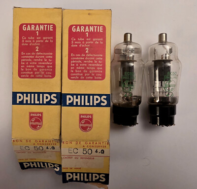 Lot de 2 tubes EC50 Philips thyratron - triode à l' hélium, neufs en ...