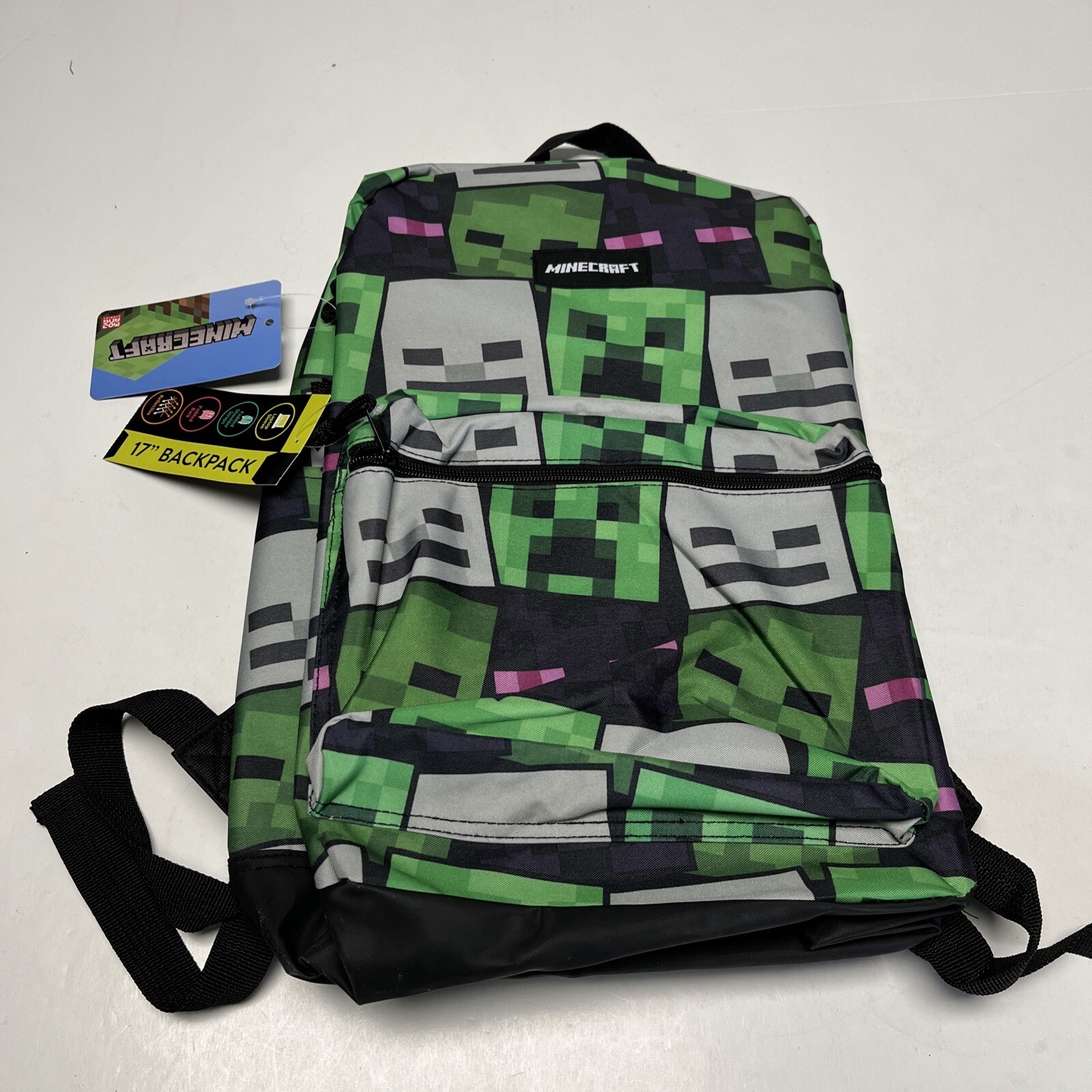 NEW! NWT MINECRAFT UNISEX BACKPACK ~ OFFICIALLY LICENSED ~ CREEPERS | eBay