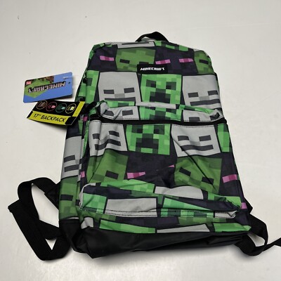 NEW! NWT MINECRAFT UNISEX BACKPACK ~ OFFICIALLY LICENSED ~ CREEPERS | eBay