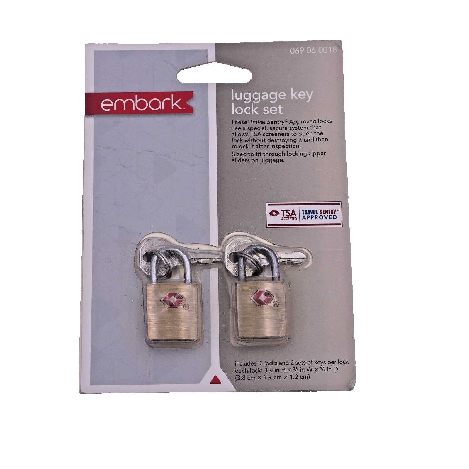 Embark Travel Sentry Approved Luggage Key Lock Set | eBay