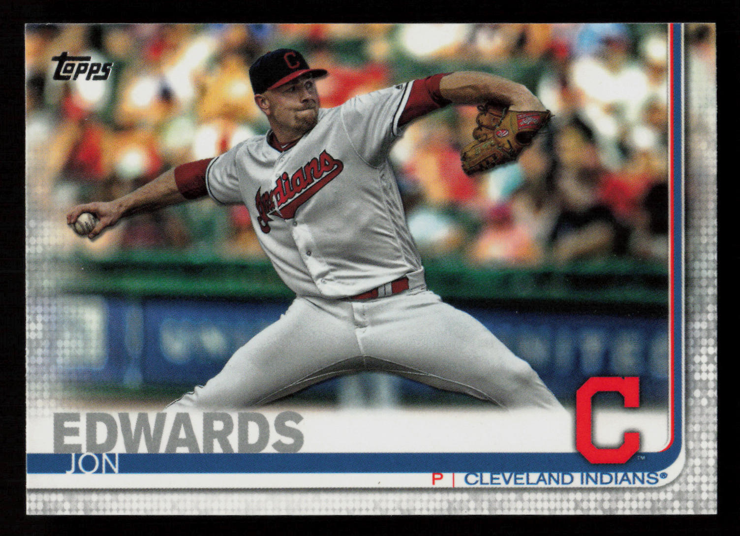 2019 Topps Jon Edwards #528 RC Rookie Cleveland Indians Baseball Card ...