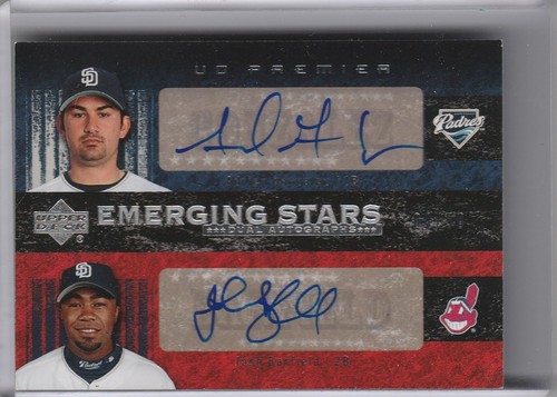 2007 UD PREMIER ADRIAN GONZALEZ & JOSH BARFIELD DUAL-AUTOGRAMM ELTERN 4 ...
