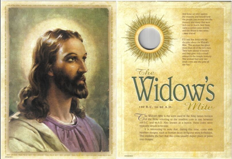 WIDOW'S MITES BRONZE COIN JESUS CHRIST BIBLICAL TIME Judaea Palestine ...
