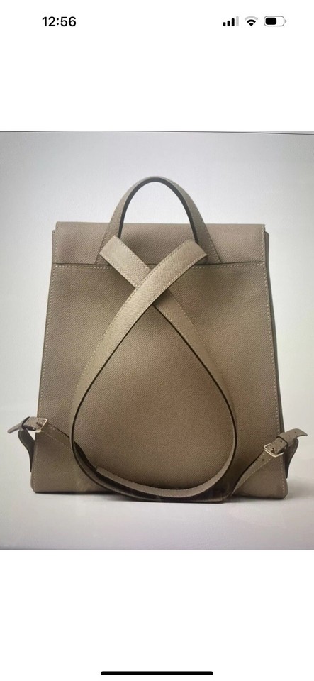 New Valextra Iside Backpack, Oyster Color | eBay