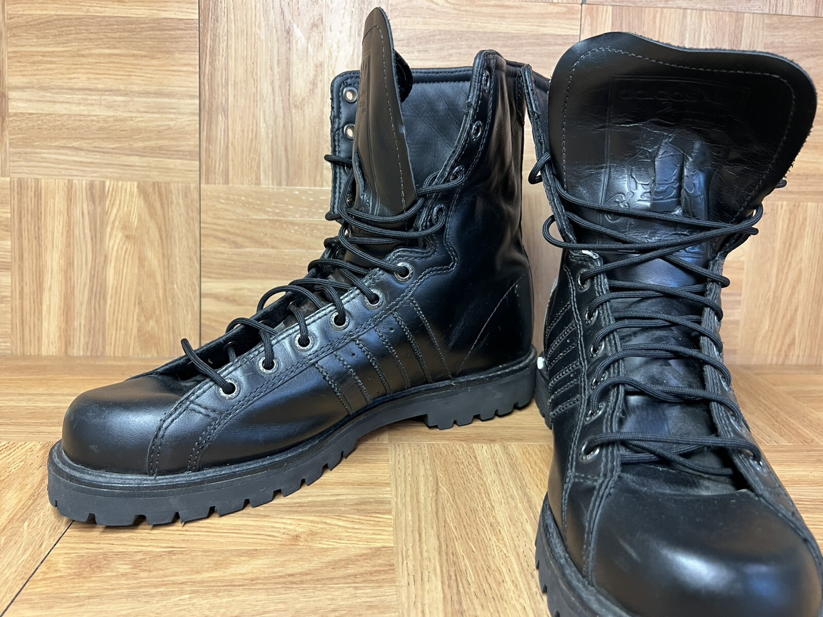 RARE🔥 Adidas X Muhammad ALI Boxing Leather Boots Sz … - Gem