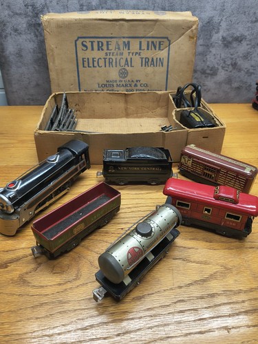 VINTAGE Marx STREAM LINE Steam Type ELECTRICAL TRAIN Set W/ORIGINAL ...