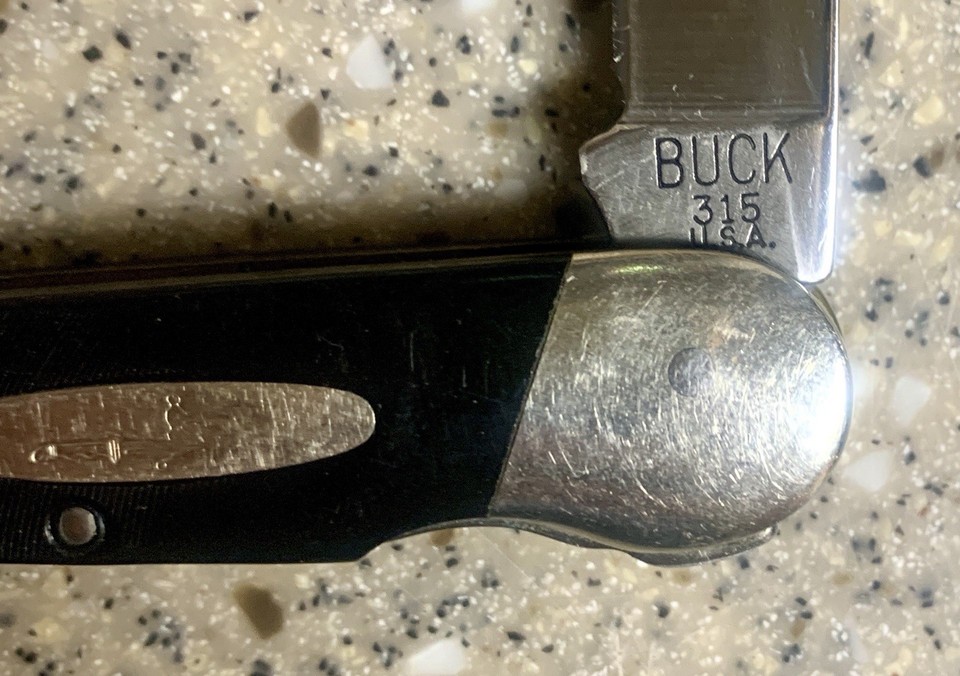 VTG Buck 315 PRE DATE CODE YACHTSMAN Pocket knife Marling Spike USA ...