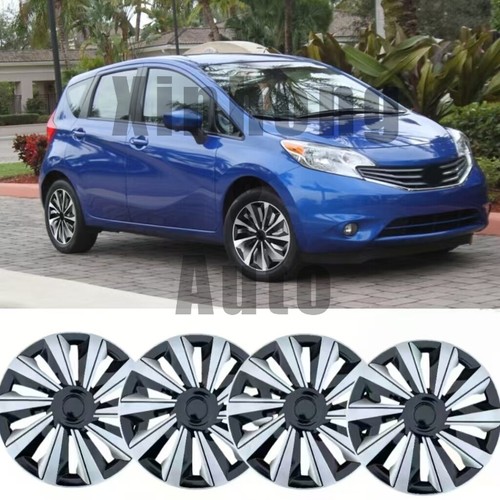 For Nissan Versa 2008-2016 Set of 4 15" Snap On Hub Caps Wheel Rim Full ...