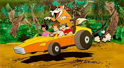FANGFACE Cartoon Cel w/ Original Production Painted Background SIGNED ...