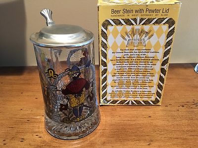 ALWE W. Germany Beer Stein with Pewter Lid | eBay