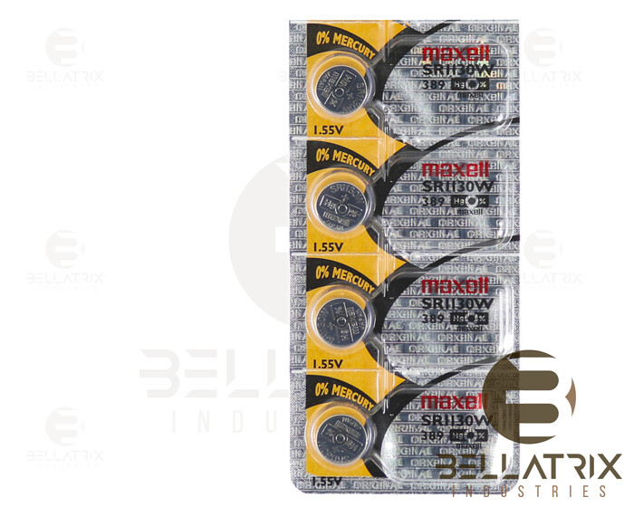 4 Maxell 389 SR1130W 1130 SR54 626 LR54 D390 D389 V390 V389 AG10 ...