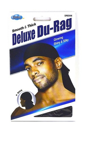 Black Du-Rag Thick Superior Quality Durag wave Cap Dome Bandana Long ...