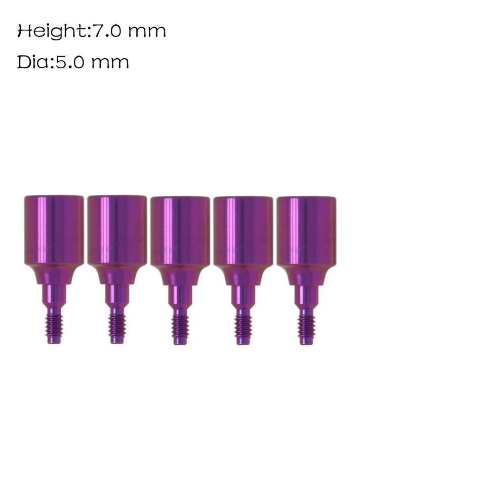 5Pcs US Dental Healing Abutment Cap NP/RP Internal conical Fits Nobel ...