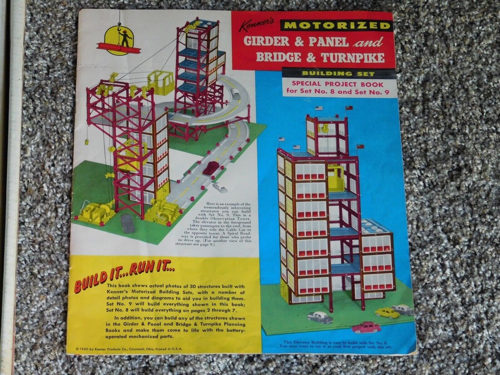 VINTAGE KENNER'S DELUXE #9 GIRDER & PANEL AND BRIDGE CONSTRUCTION ...
