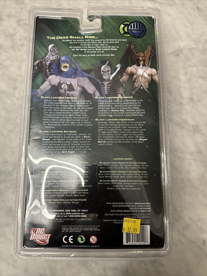 DC Direct Blackest Night Black Lantern Nekron Action Figure Series 5 ...