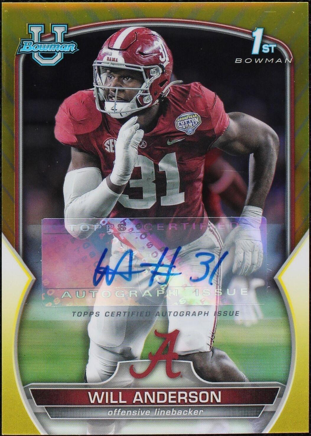 2022 Bowman University Chrome - Chrome Prospect Autographs Will ...