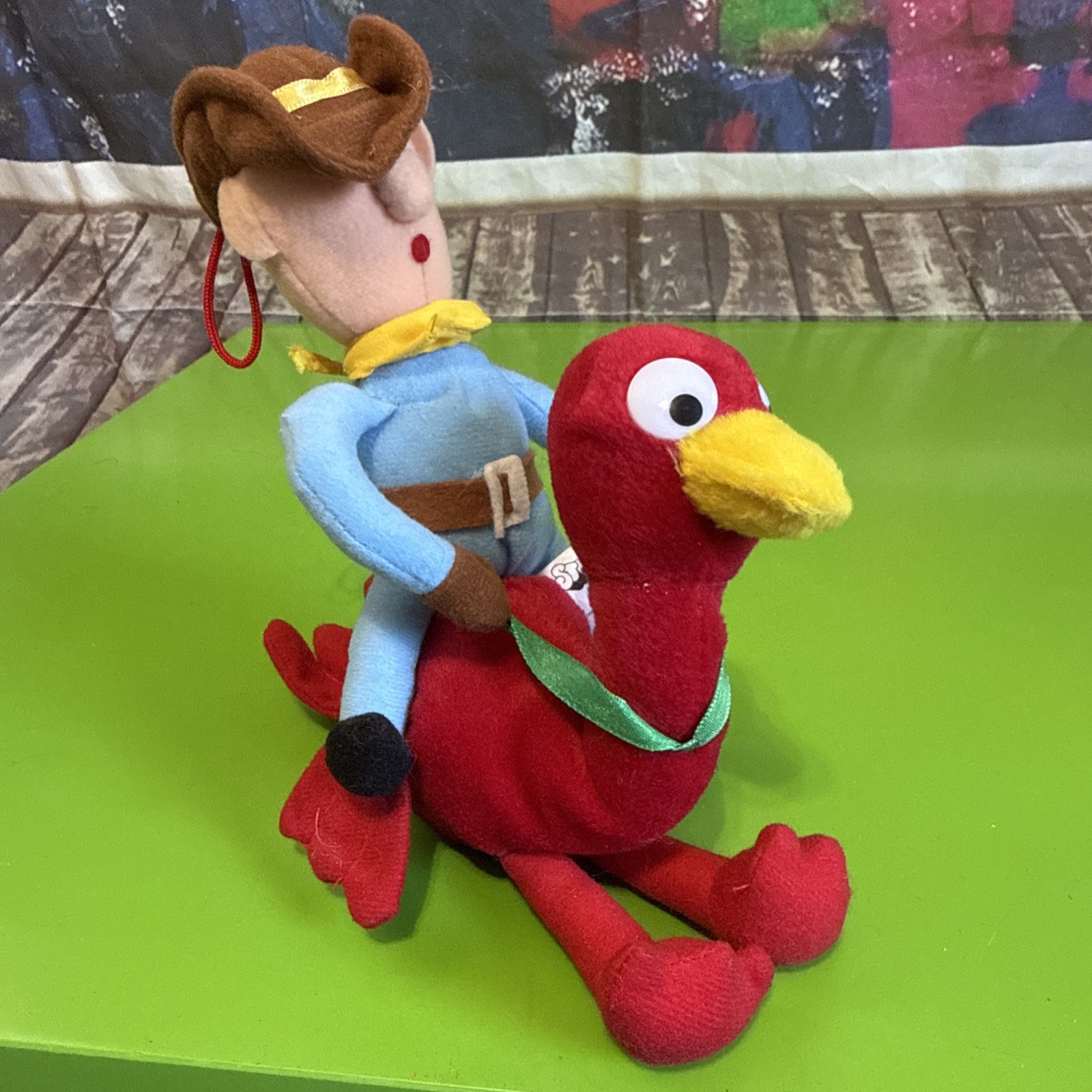 1999 Stuffins Misfit Cowboy Riding Ostrich Island of Misfit Toys Plush ...
