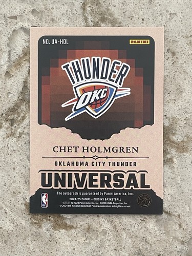 2024-25 Panini Origins - Universal Autographs Chet Holmgren #UA-HOL ...
