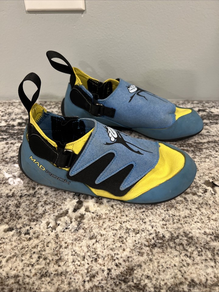 Mad Rock Mad Monkey 2.0 Youth Climbing Shoes Blue/Yellow Kids Size 2 | eBay