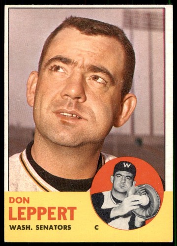 1963 TOPPS DON LEPPERT 243 EX BASEBALL WASHINGTON SENATORS | eBay