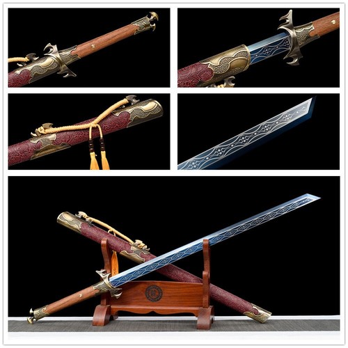 Battle Ready Broadsword Sword Dao Sharp Spring Steel Blade Full Tang ...