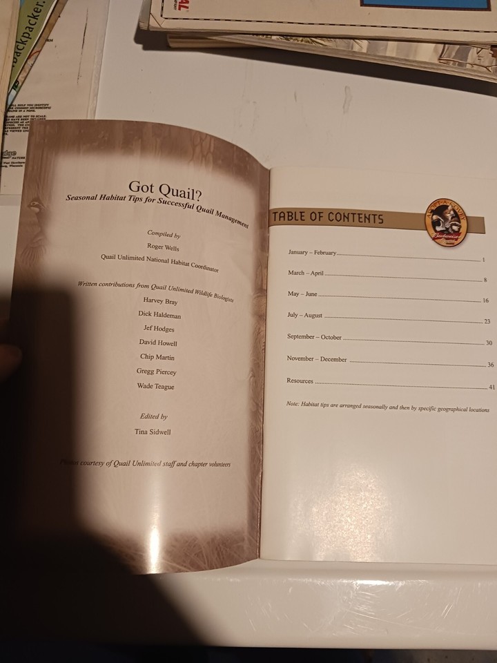 Got Quail Tips For Successful Managment Book Booklet | eBay