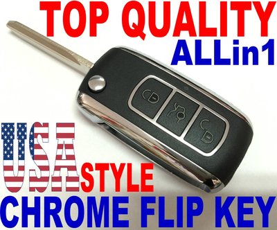 CHROME FLIP KEY REMOTE FOR DODGE CLICKER FOB NEVER BEEN USED CHIP ...