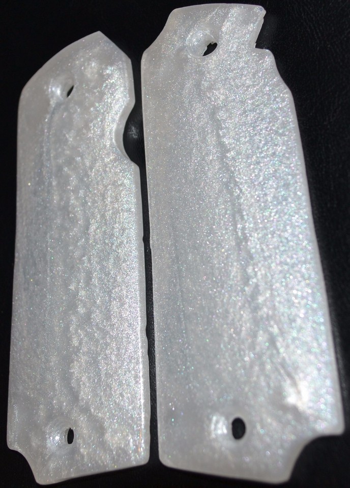 Star model B pistol grips smooth pearl white plastic | eBay