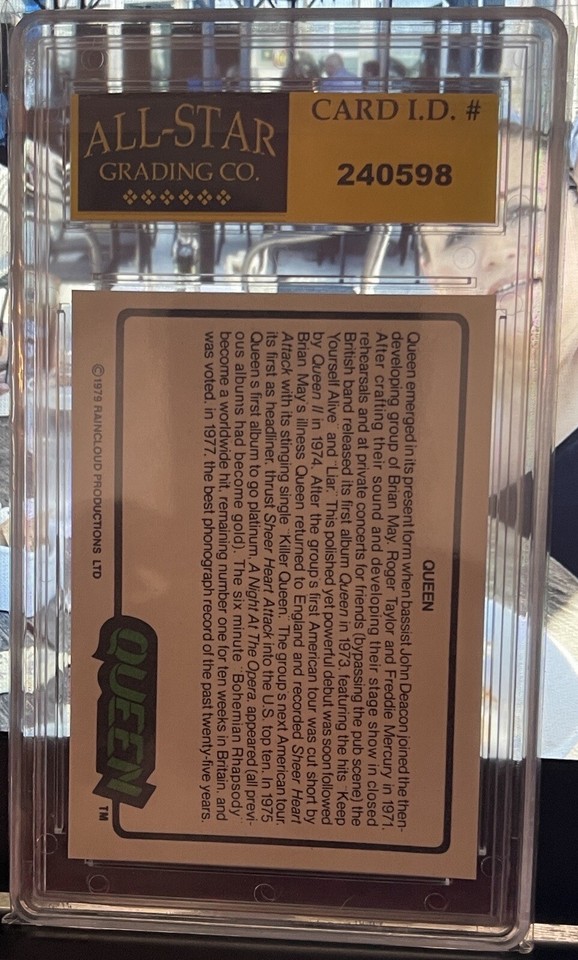 all star grading co , QUEEN , Good Grading 1979 Raincloud prod LTD. | eBay