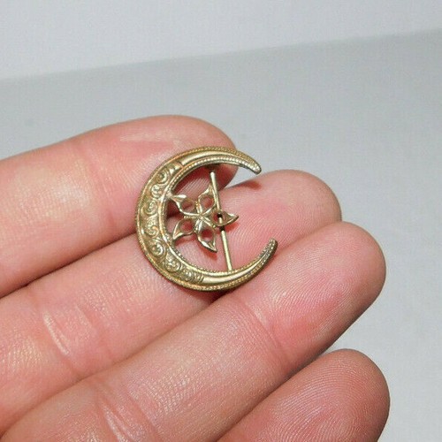 NEAT BRASS COLOR PIN WITH EASTERN STAR DESIGN FRATERNAL? | eBay