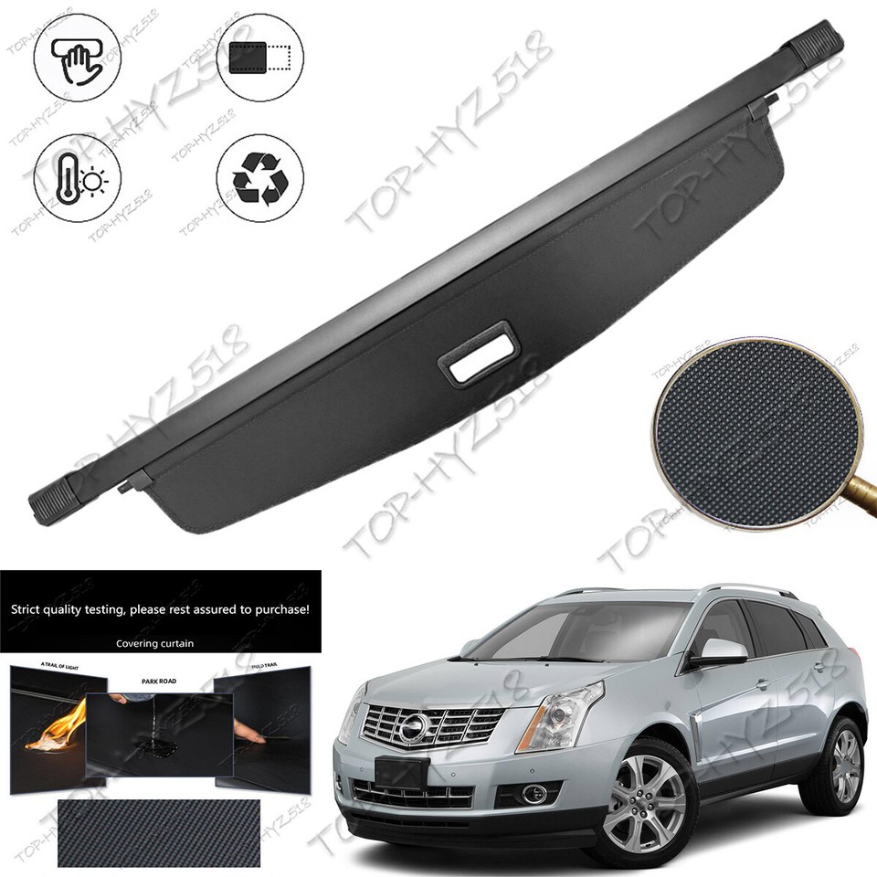 For Cadillac SRX 2010-2016 Trunk Cargo Cover Retractable Luggage Shade ...