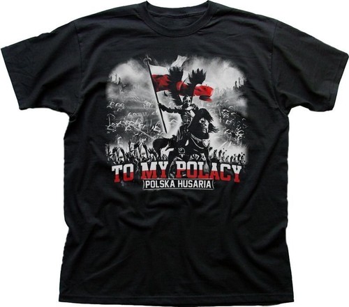 Polish Polska Husaria Top My Polacy koszulka black tshirt t-shirt 9377 ...