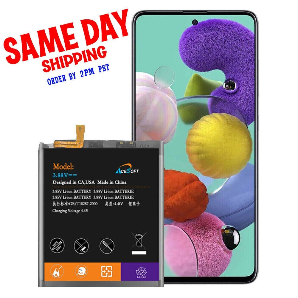 High Grade 5300 mAh Replacement Battery fits Samsung Galaxy A51 5G SM ...