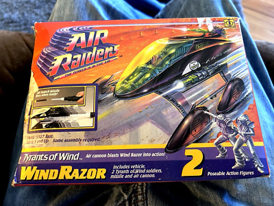 Vintage 1987 Hasbro Air Raiders Wind Razor Vehicle Tyrants of Wind box ...