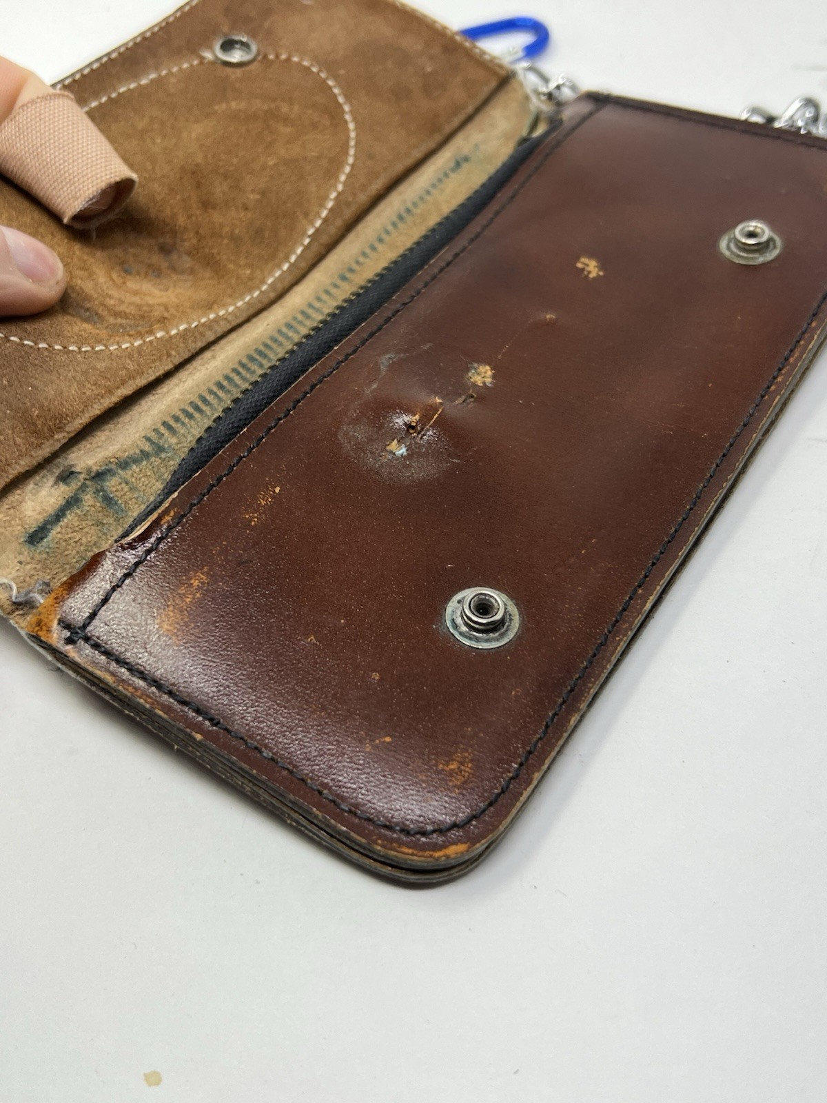 Harley Davidson Embossed Motorcycle Wallet 2 Pocket Leather Trucker ...