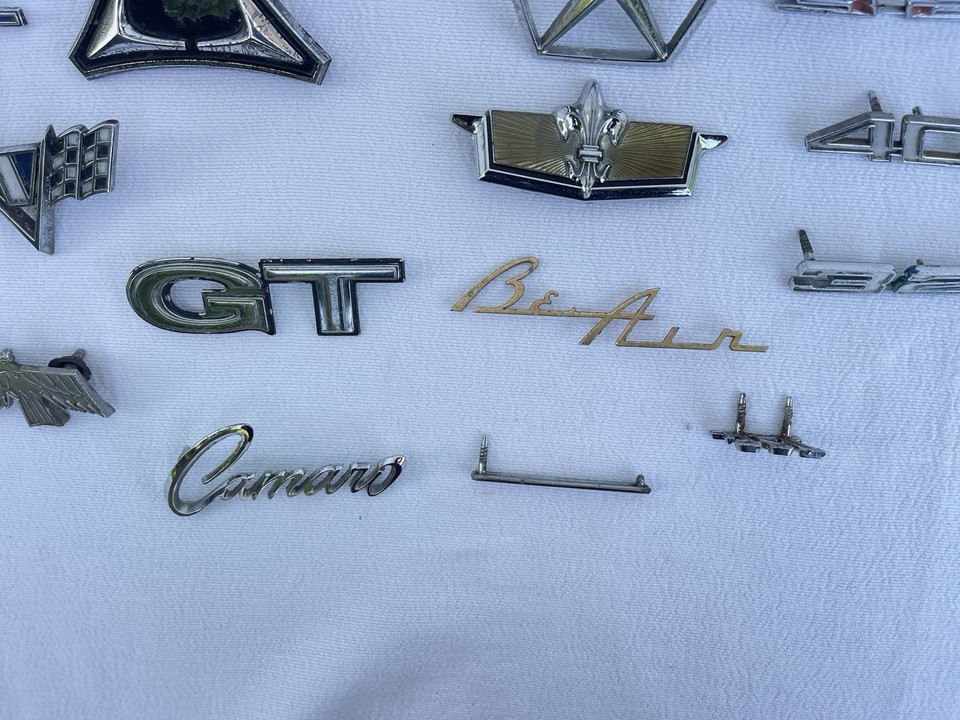 Lot Of 22 Vintage OEM Classic Car Emblems/Badges | eBay