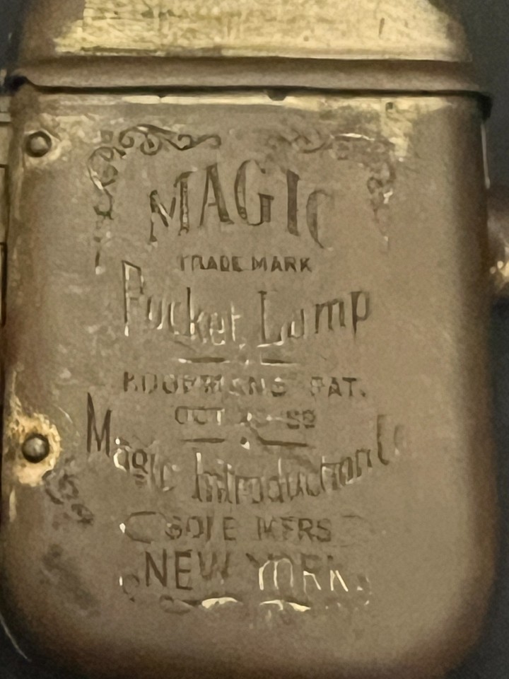 ANTIQUE 1889 KOOPMAN'S MAGIC POCKET LAMP CIGARETTE LIGHTER | eBay