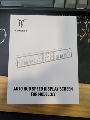 Auto Hud Speed Display Screen - Tesla Model 3 and Model Y Yonzee | eBay ...