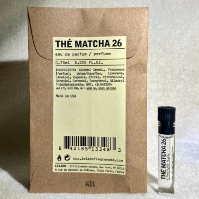 Le Labo Thé The Matcha 26 Eau de Parfum Sample Vial .025oz, .75mL New ...