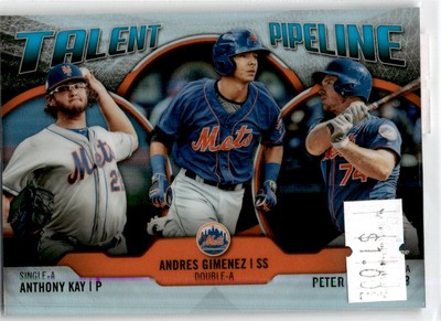 2019 Bowman Chrome Anthony Kay / Andres Gimenez / Peter Alonso #TP-NYM ...