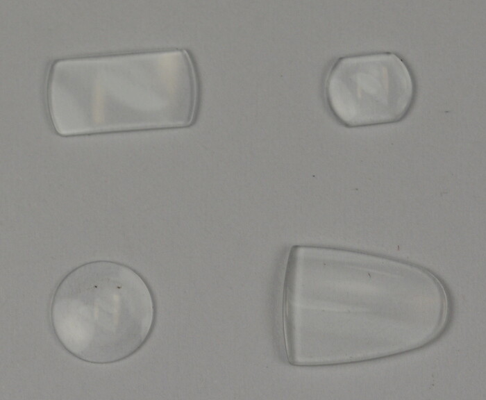 Mineral bubble magnifier lens for date window watch crystals glass glue ...