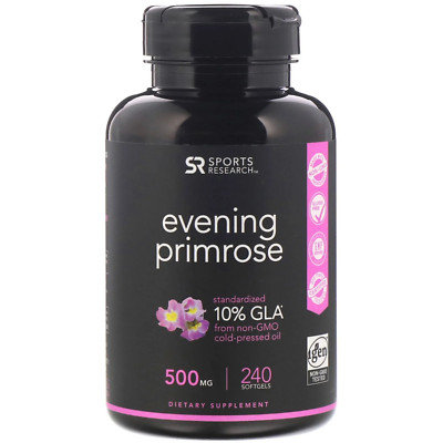 Sports Research, Evening Primrose, 500 mg, 240 Softgels | eBay