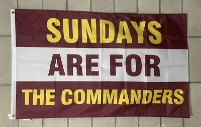 Washington Commanders Football Flag Free Ship Sundays Beer USA 3x5 ...