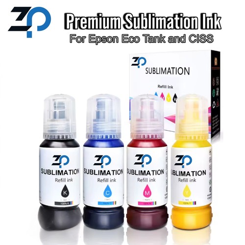 400ml ZP Premium Dye SUBLIMATION ink set Epson Echo Tank printer oem ...
