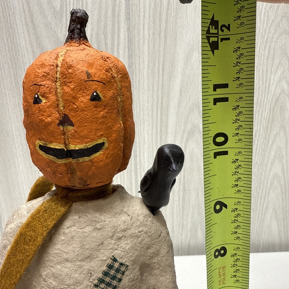 Craig Yenke Jester the Scarecrow Figurine Paper Mache Papier Vintage ...